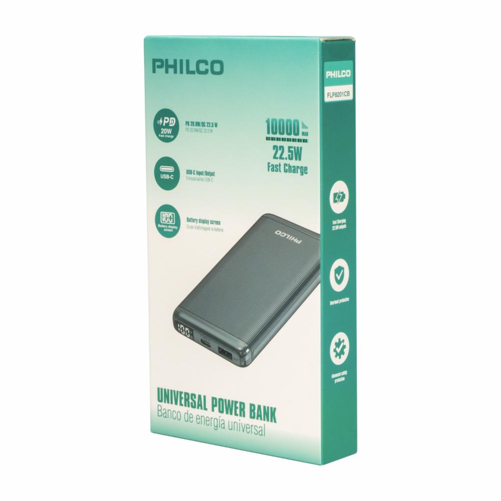Power Bank Black PHILCO 10000MAH - AKI