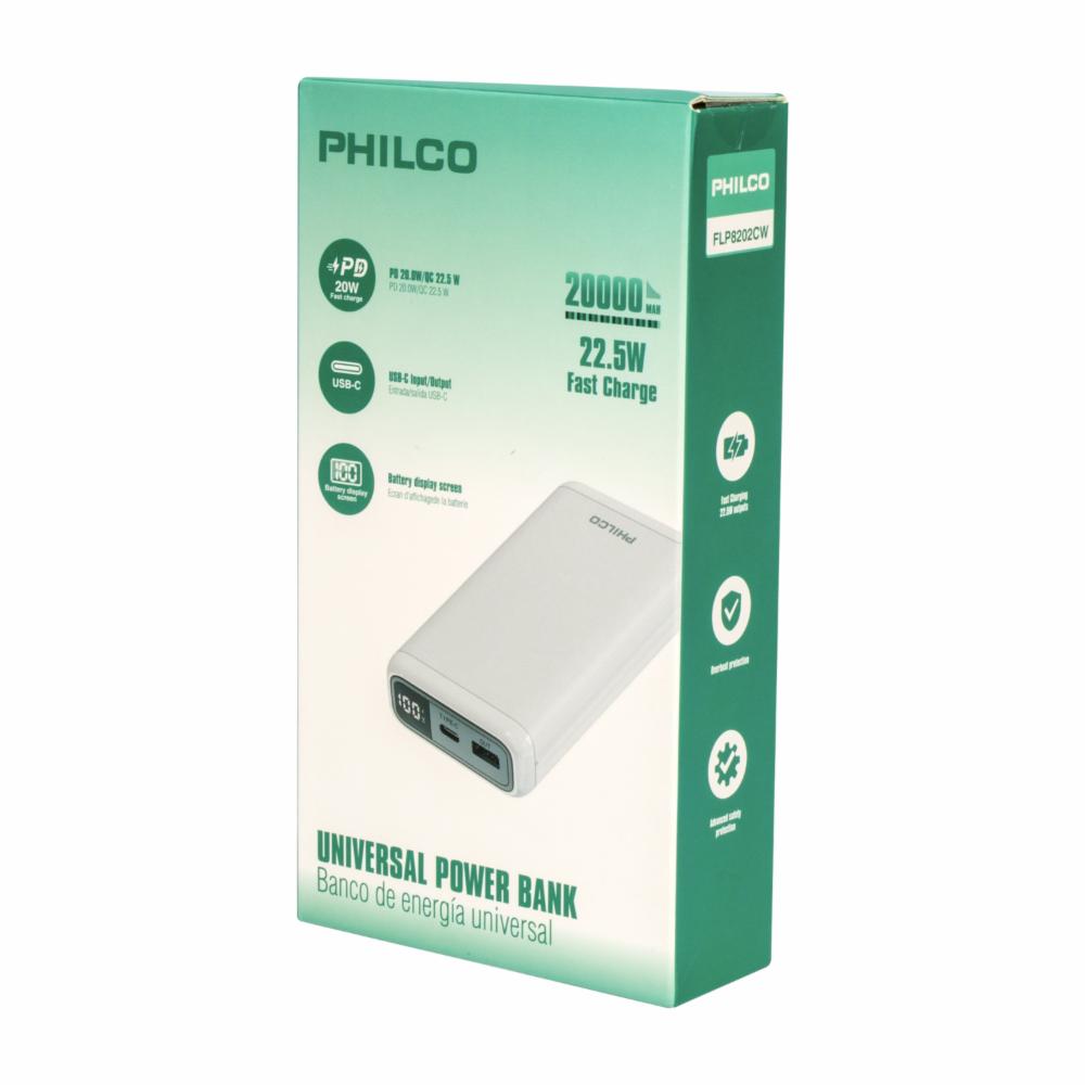 Power Bank White PHILCO 20000MAH - AKI