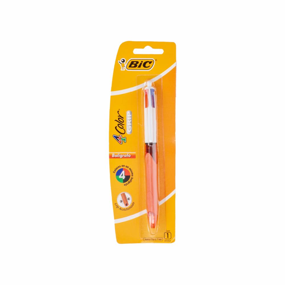 Bolígrafo Grip Fina BIC 4 Colores - AKI