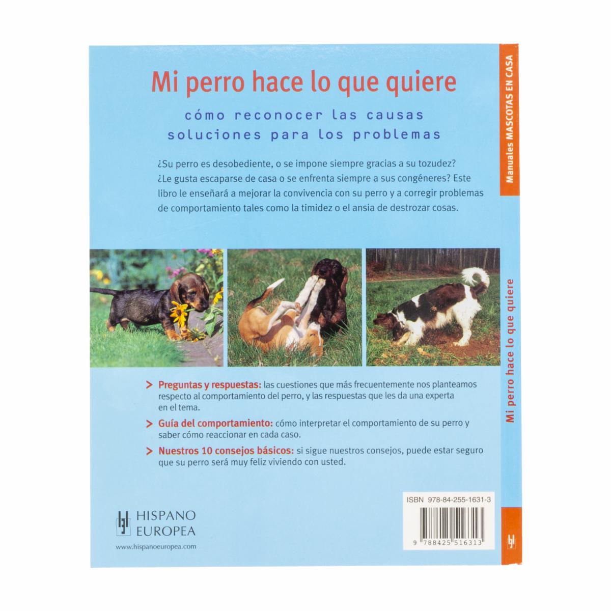 Libro Mi Perro Hace Lo Que Quiere HISPANO EUROPEA 64 Páginas - AKI