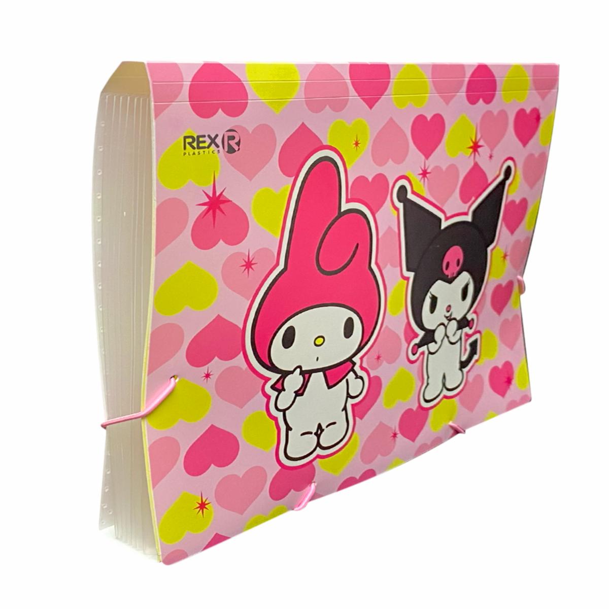 Archivador Acordeón 6C My Melody Y Kuromi 6 Compartimientos My Melody Y ...