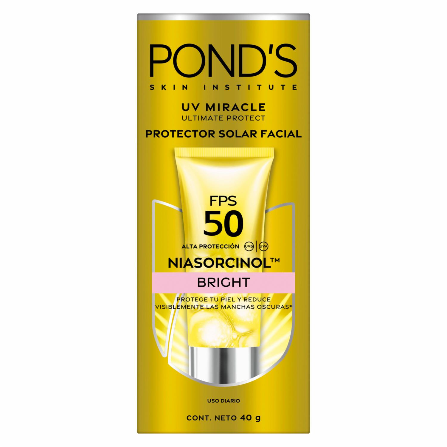 Protector Solar Facial FPS 50 UV Miracle Bright POND'S 40 G - AKI