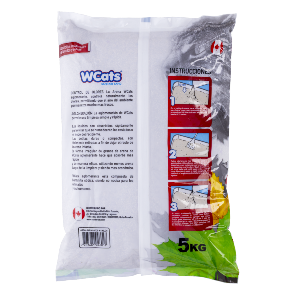 Arena Para Gatos Wcats EKONO 5 kg - AKI