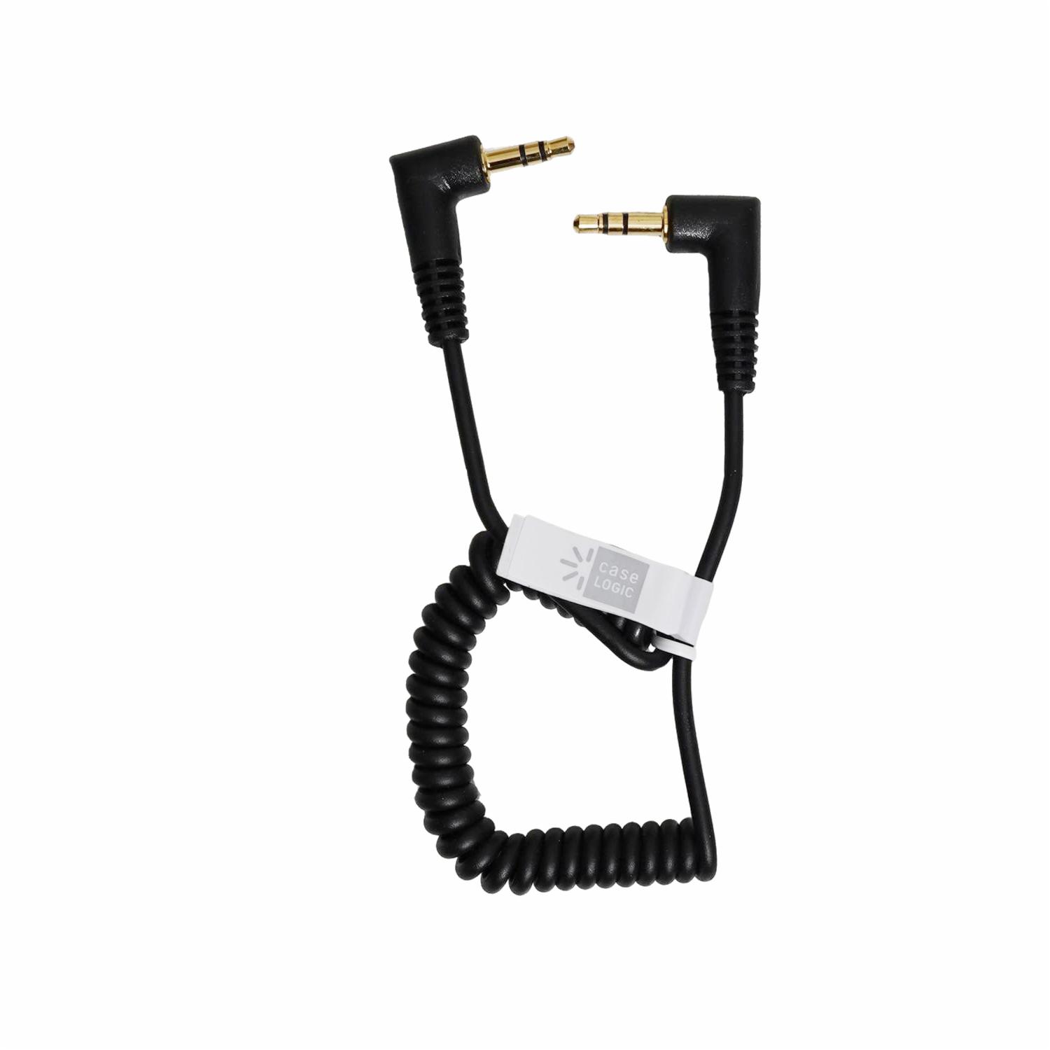 Cable Auxiliar de 90° Negro CASE LOGIC 3.5 Pies - AKI