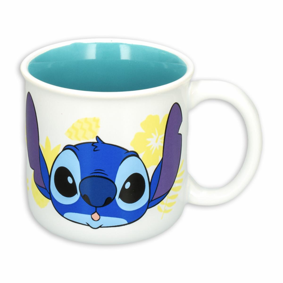 Jarro De Cerámica Diseño Stitch Palms STOR 14 Onzas - AKI